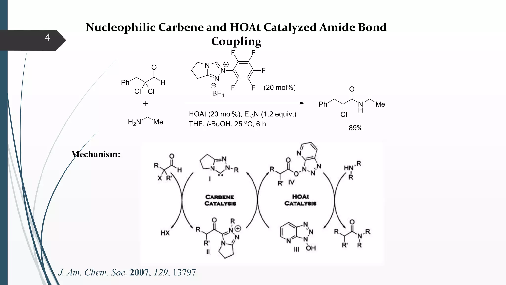 Amide bond formation | PPSX