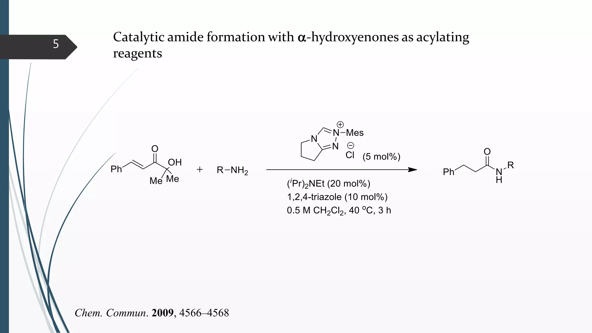 Amide bond formation | PPSX