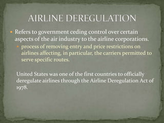airline deregulation | PPT