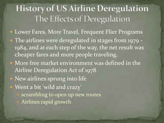 airline deregulation | PPTX