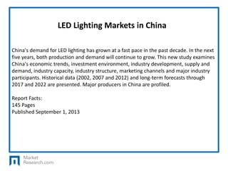 LED Lighting Markets in China By Asia Market Information & Development ...