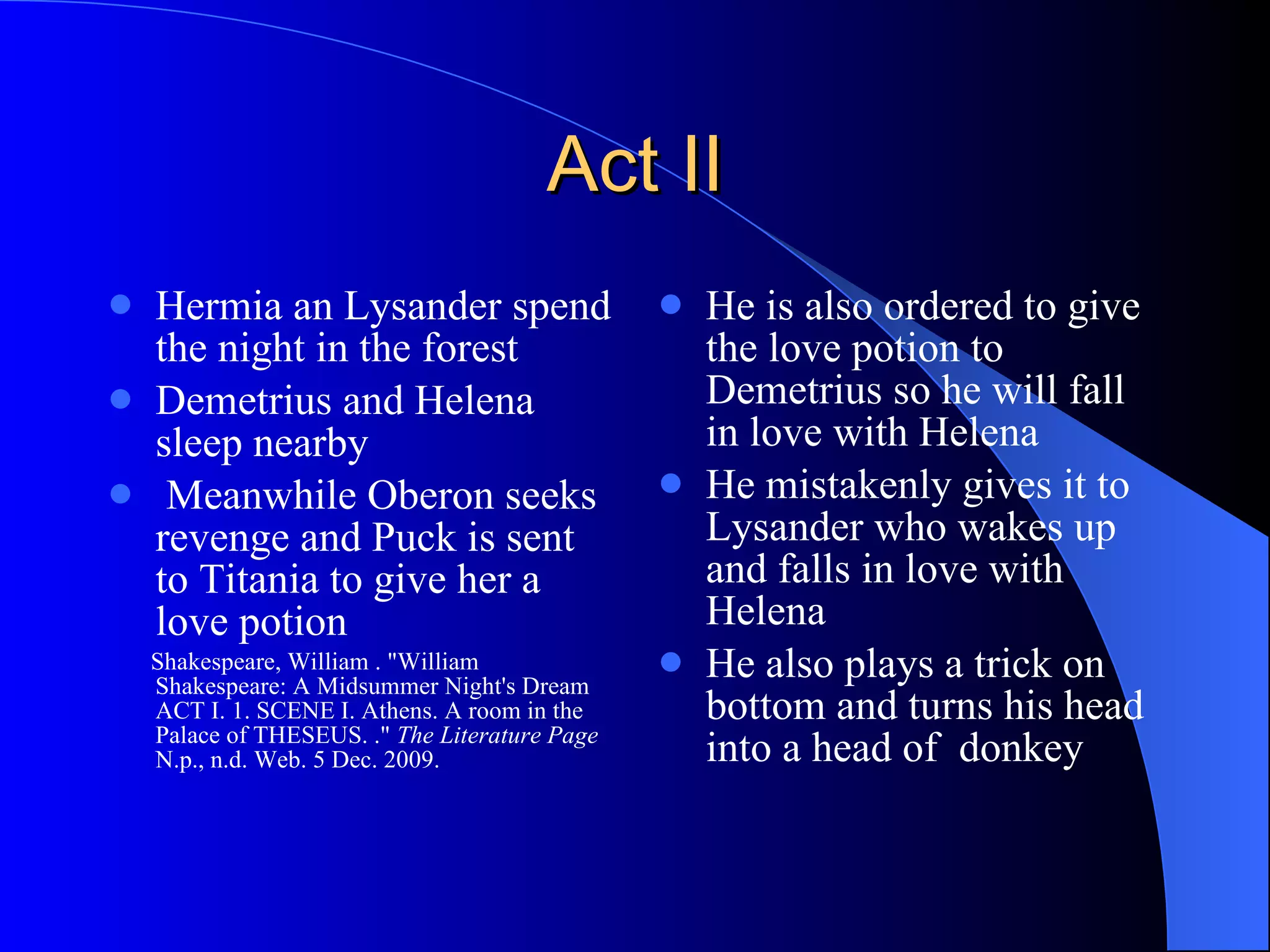 A Midsummer Night’S Dream | PPT