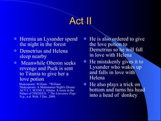A Midsummer Night’S Dream | PPT