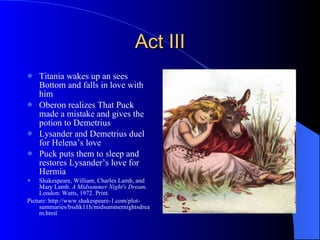 A Midsummer Night’S Dream | PPT