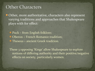 Shakespeare's A Midsummer Night’s Dream | PPT