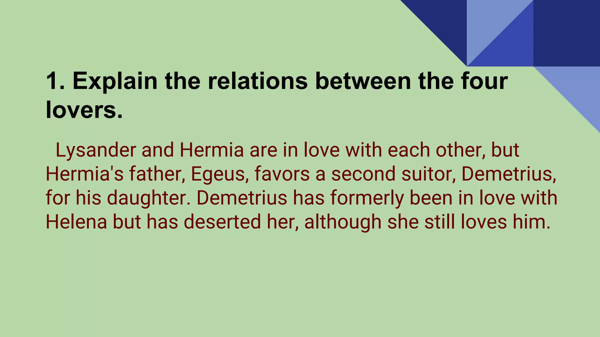 A midsummer night's dream | PPTX