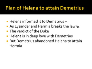 A midsummer nights dream ACT I | PPTX