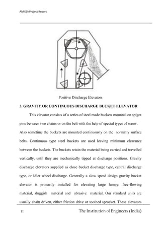 DESIGN OF BUCKET ELEVATOR WITH AUTO BELT TENSIONER UNIT | PDF
