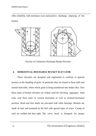 DESIGN OF BUCKET ELEVATOR WITH AUTO BELT TENSIONER UNIT | PDF