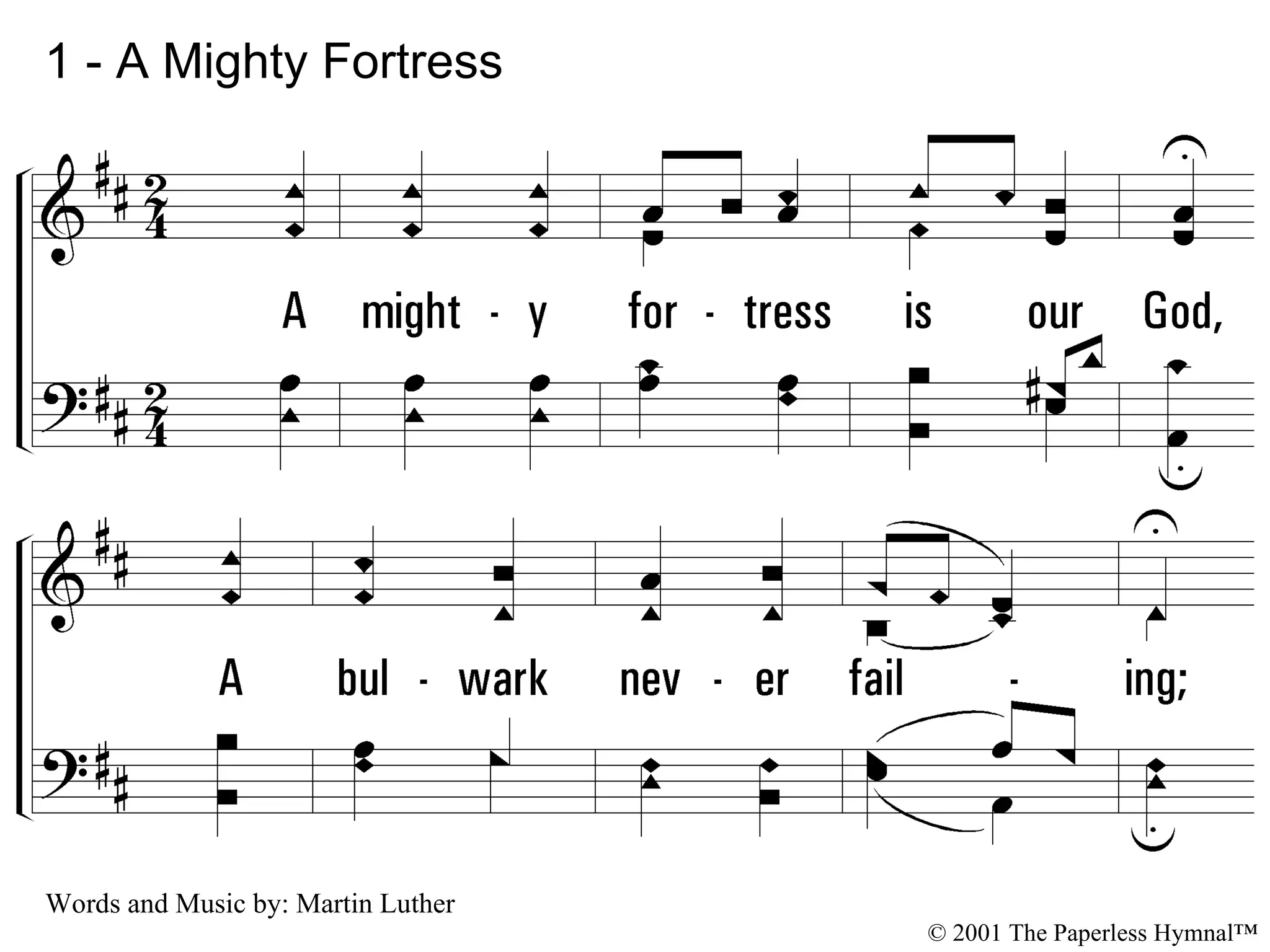A Mighty Fortress | PPT