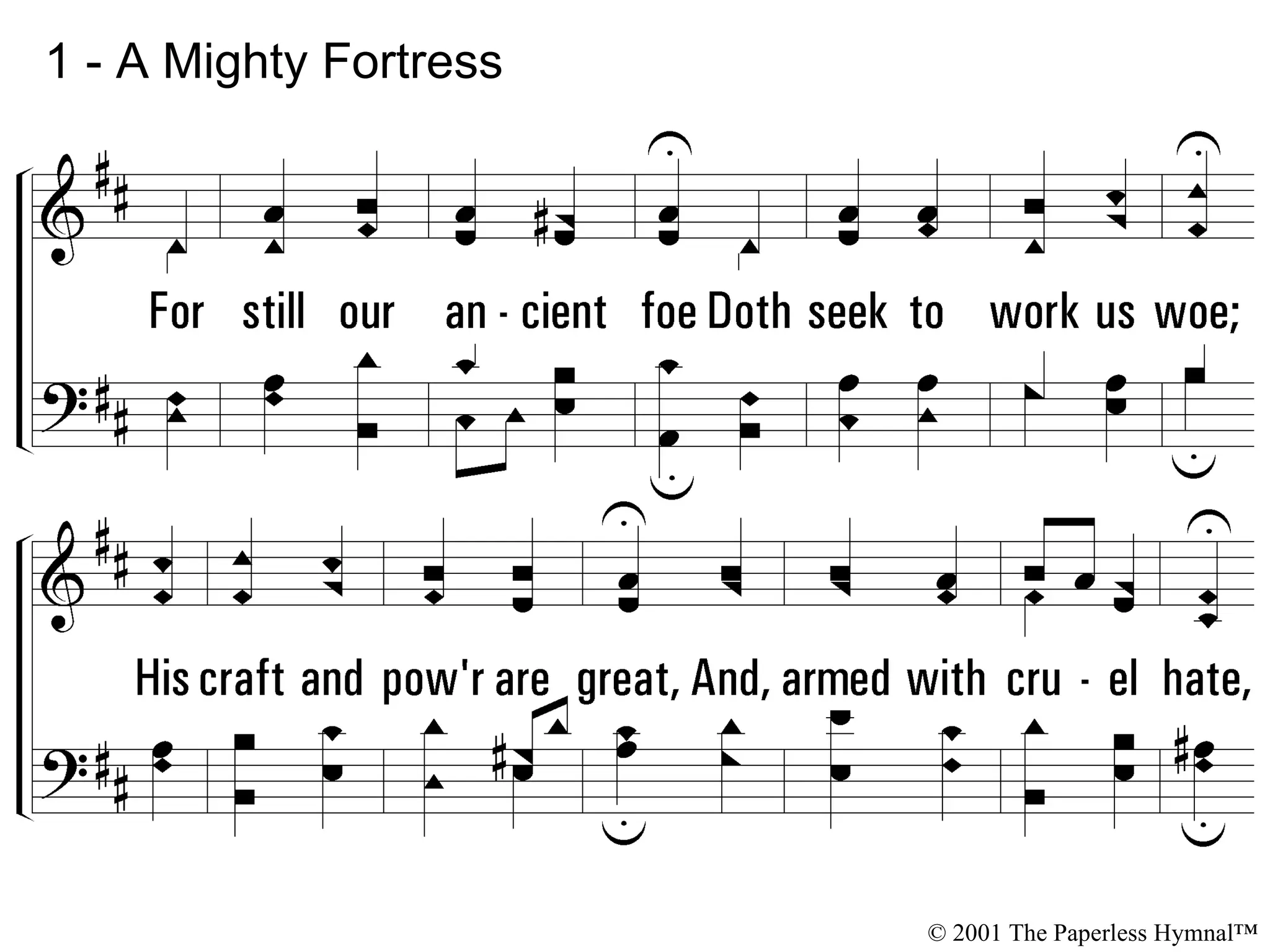 A Mighty Fortress | PPT