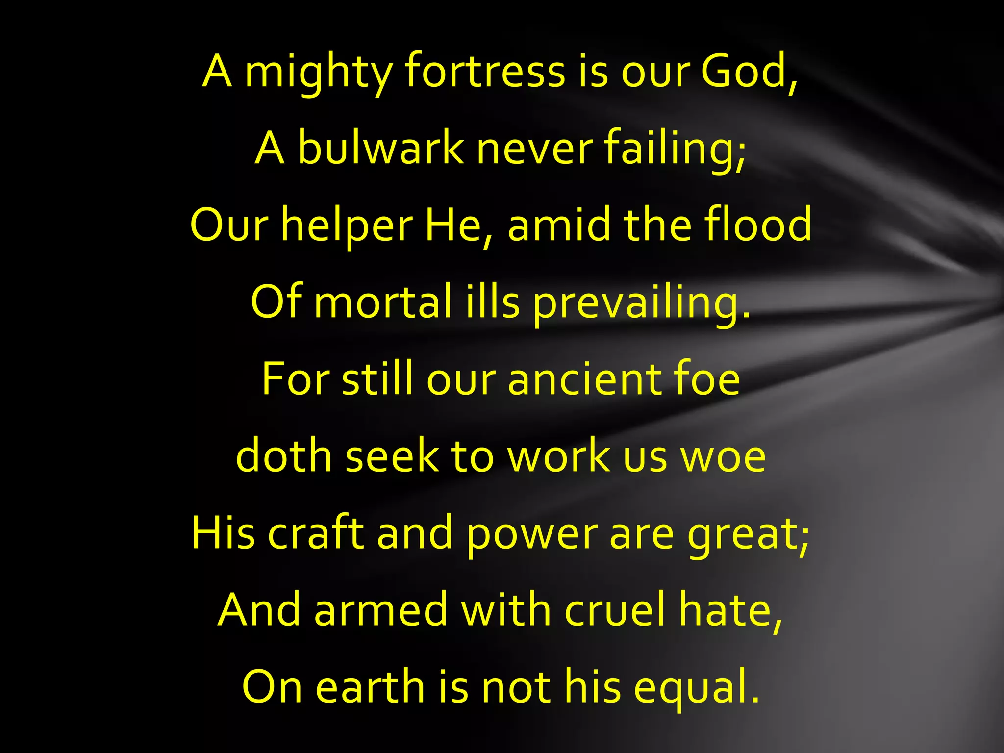 A mighty fortress | PPTX