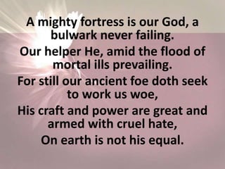 A Mighty Fortress | PPT