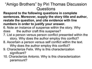 The Amigo Brothers | PPT