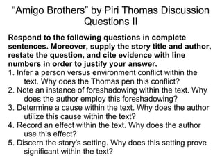 The Amigo Brothers | PPT