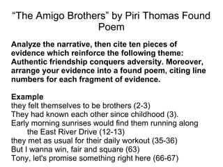 The Amigo Brothers | PPT