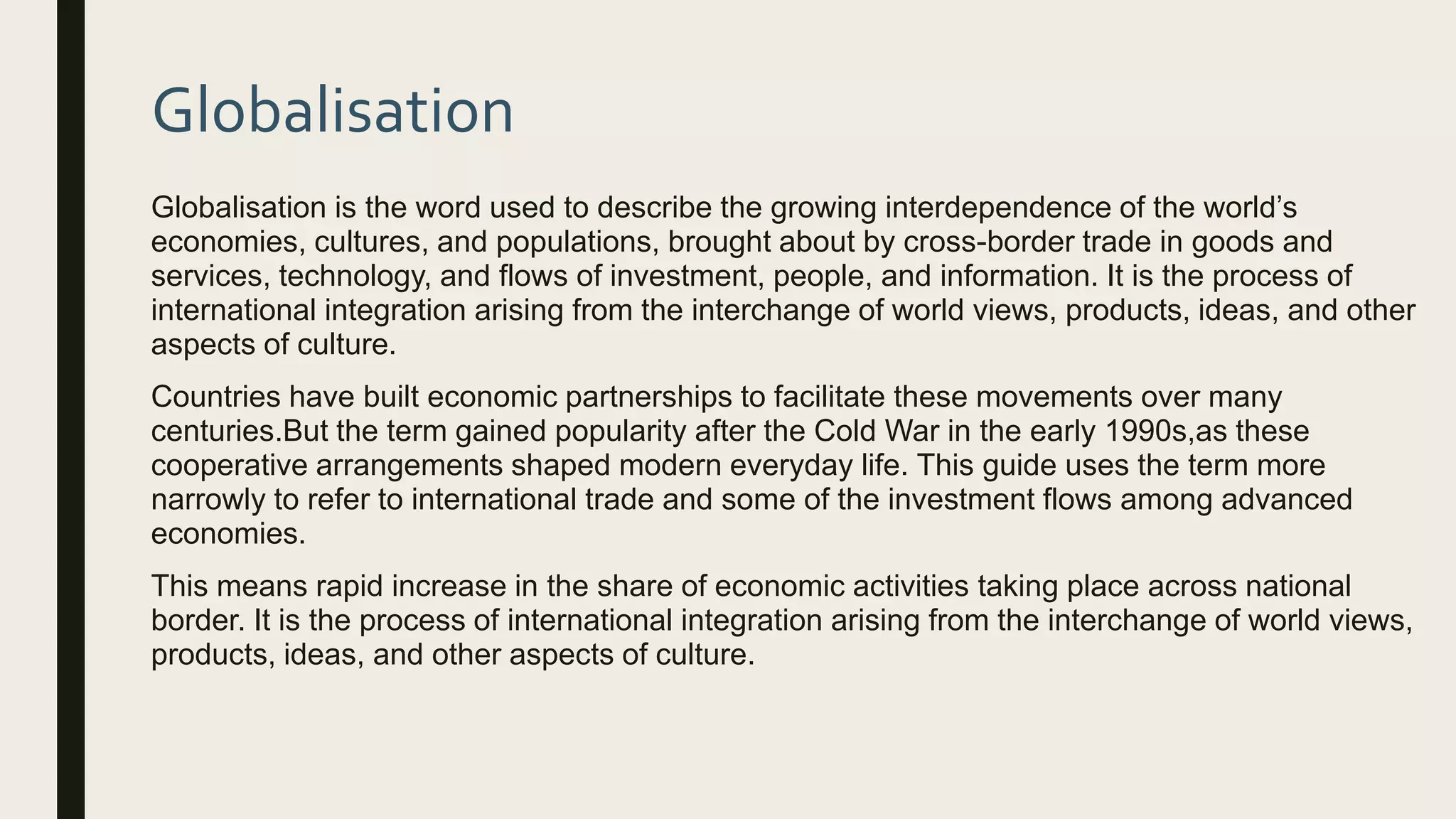 Globalisation | PPTX