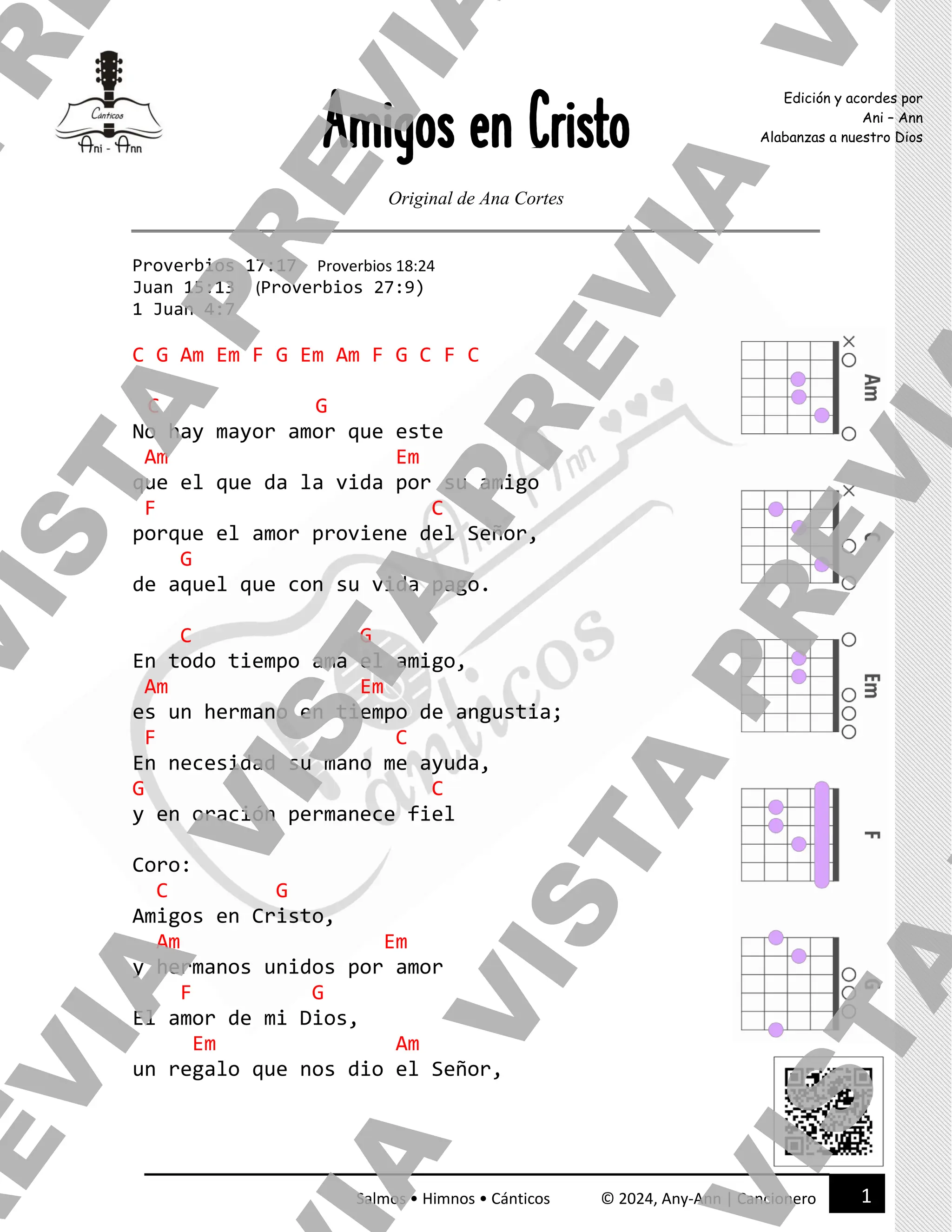 Amigos En Cristoletra Y Acordes De Guitarrapdf