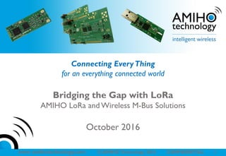 Amiho - Bridging the Gap with LoRa | PDF | Internet of Things | Internet