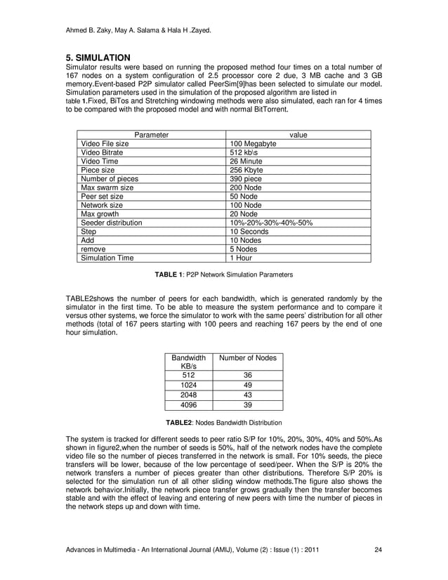 Adaptive Sliding Piece Selection Window for BitTorrent Systems | PDF