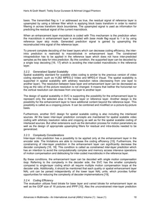 Complexity Analysis in Scalable Video Coding | PDF