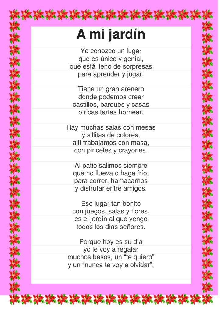 A mi jardín