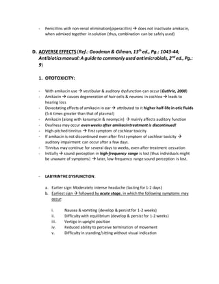 Amikacin drug profile: By RxVichuZ! | DOCX