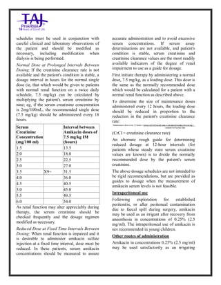 Amikacin sulphate Injection USP Taj Pharma SmPC | PDF | Free Download