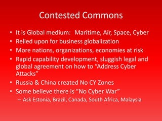 A military perspective on cyber security | PPTX