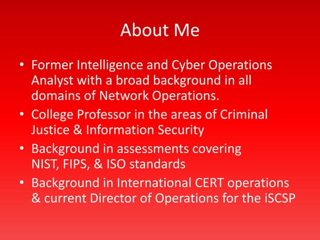 A military perspective on cyber security | PPTX | Information and ...