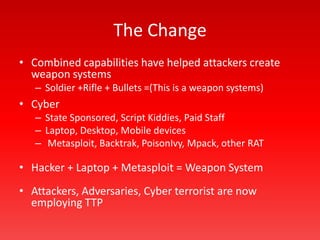 A military perspective on cyber security | PPTX