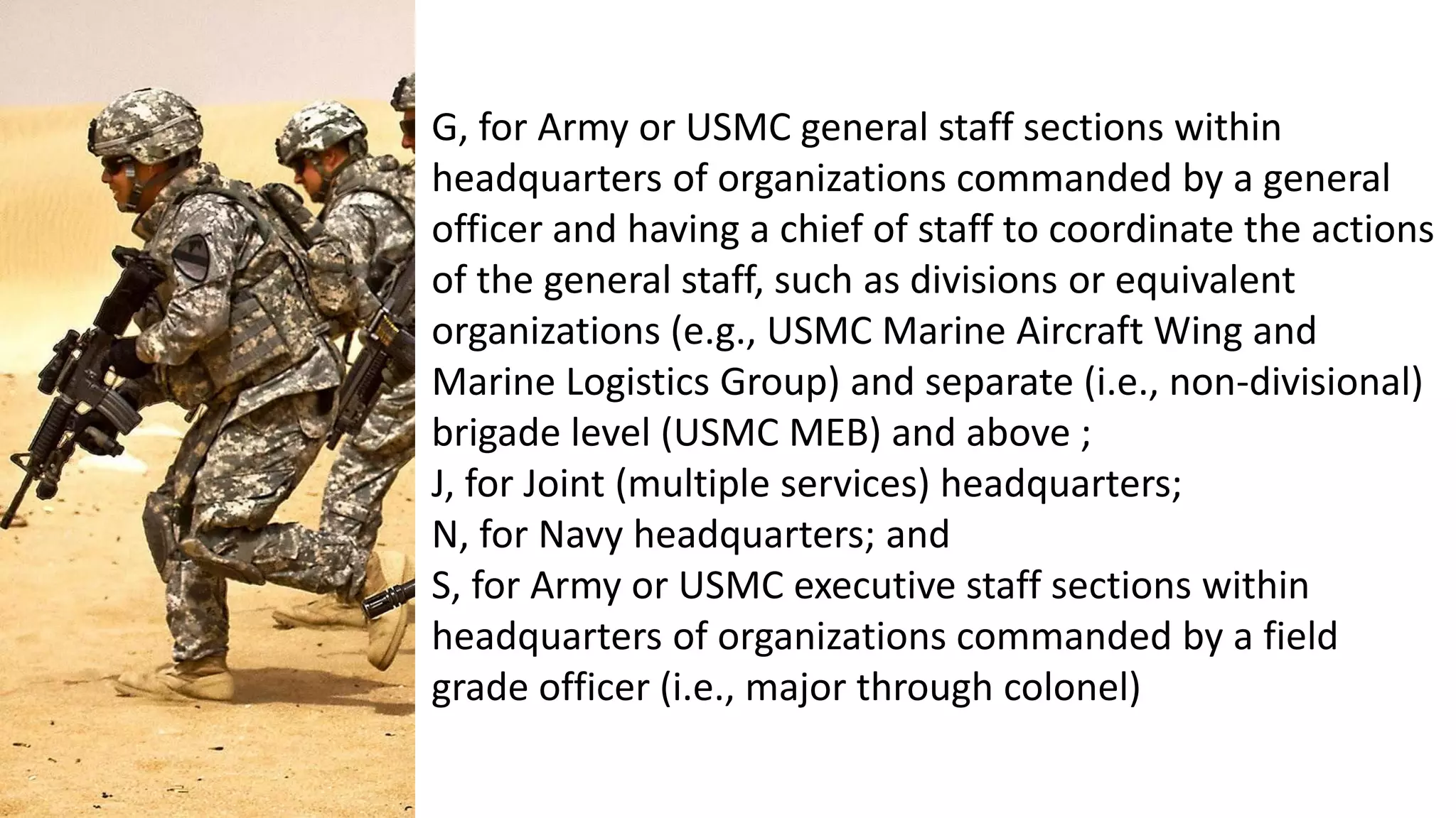 Military Forces descriptions | PPTX