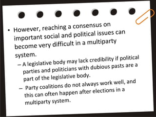 Role of multi-party in democracy | PPT