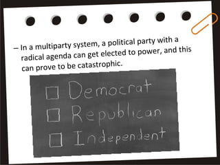 Role of multi-party in democracy | PPT