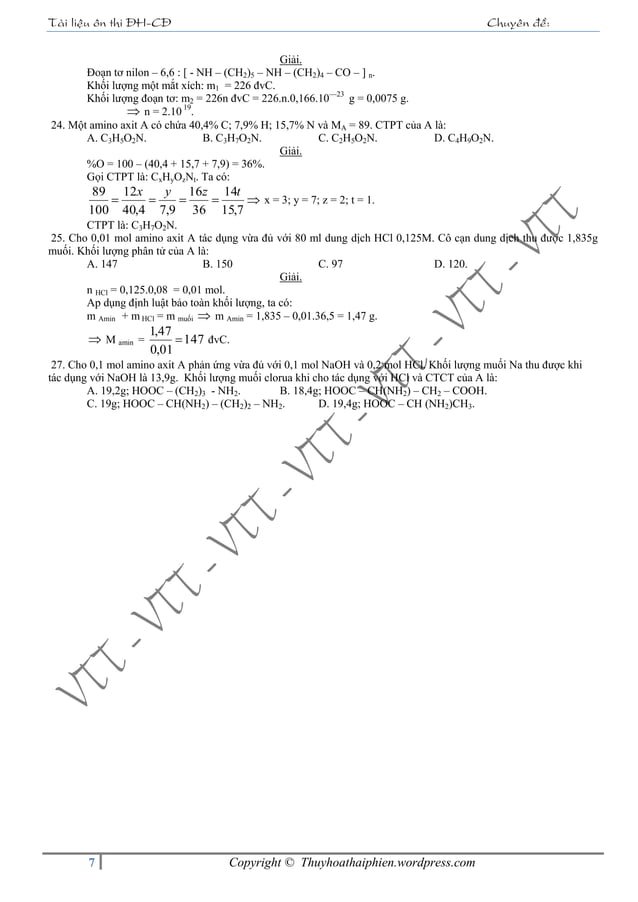 Amin co-loi-giai | PDF