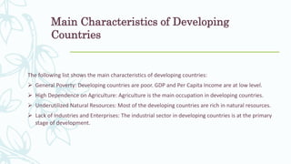 rich and poor countries | PPTX