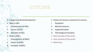 rich and poor countries | PPTX
