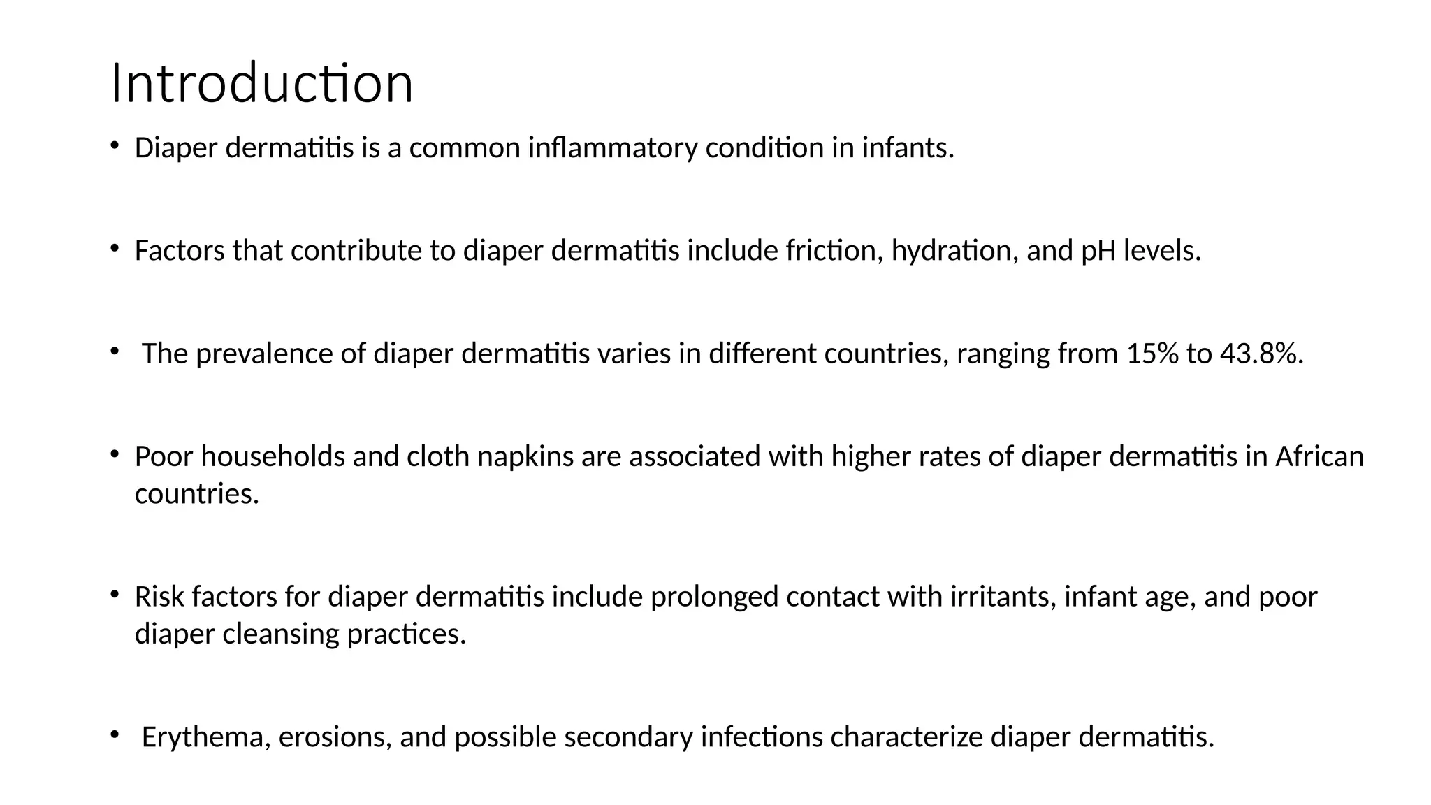 Factors associated with diaper dermatitis among children underfives | PPTX