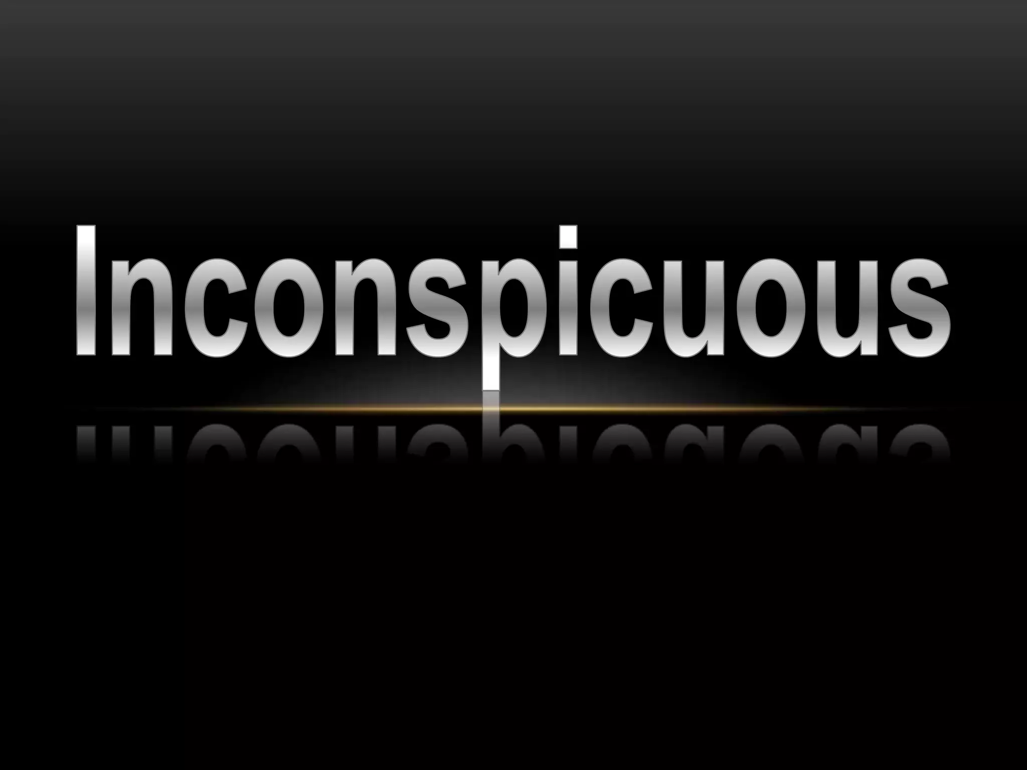 Powerpoint of inconspicuous | PPTX
