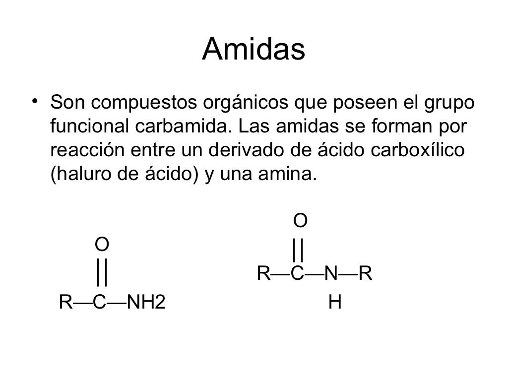 Aminas y amidas