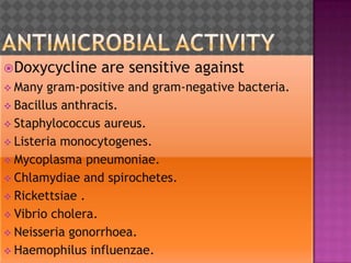 Doxycycline-tetracycline | PPTX