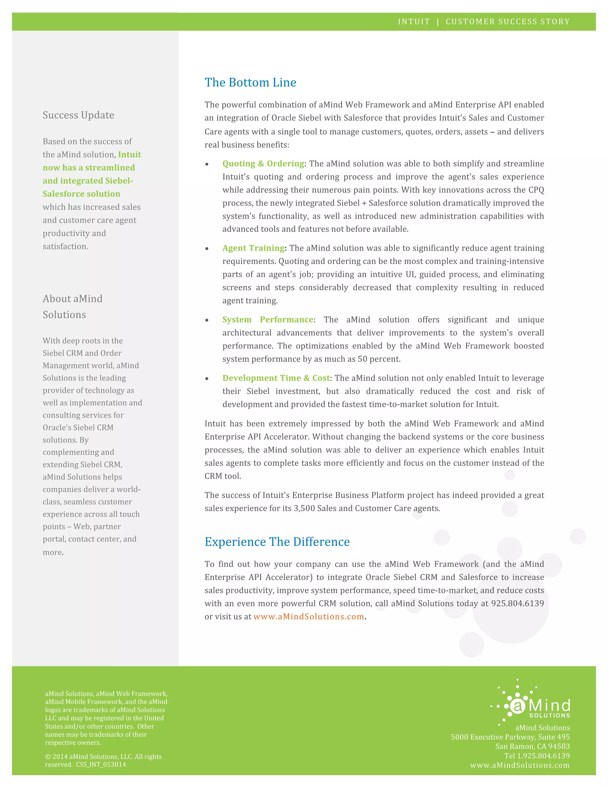 Intuit Siebel-Salesforce Interoperation Case Study | PDF