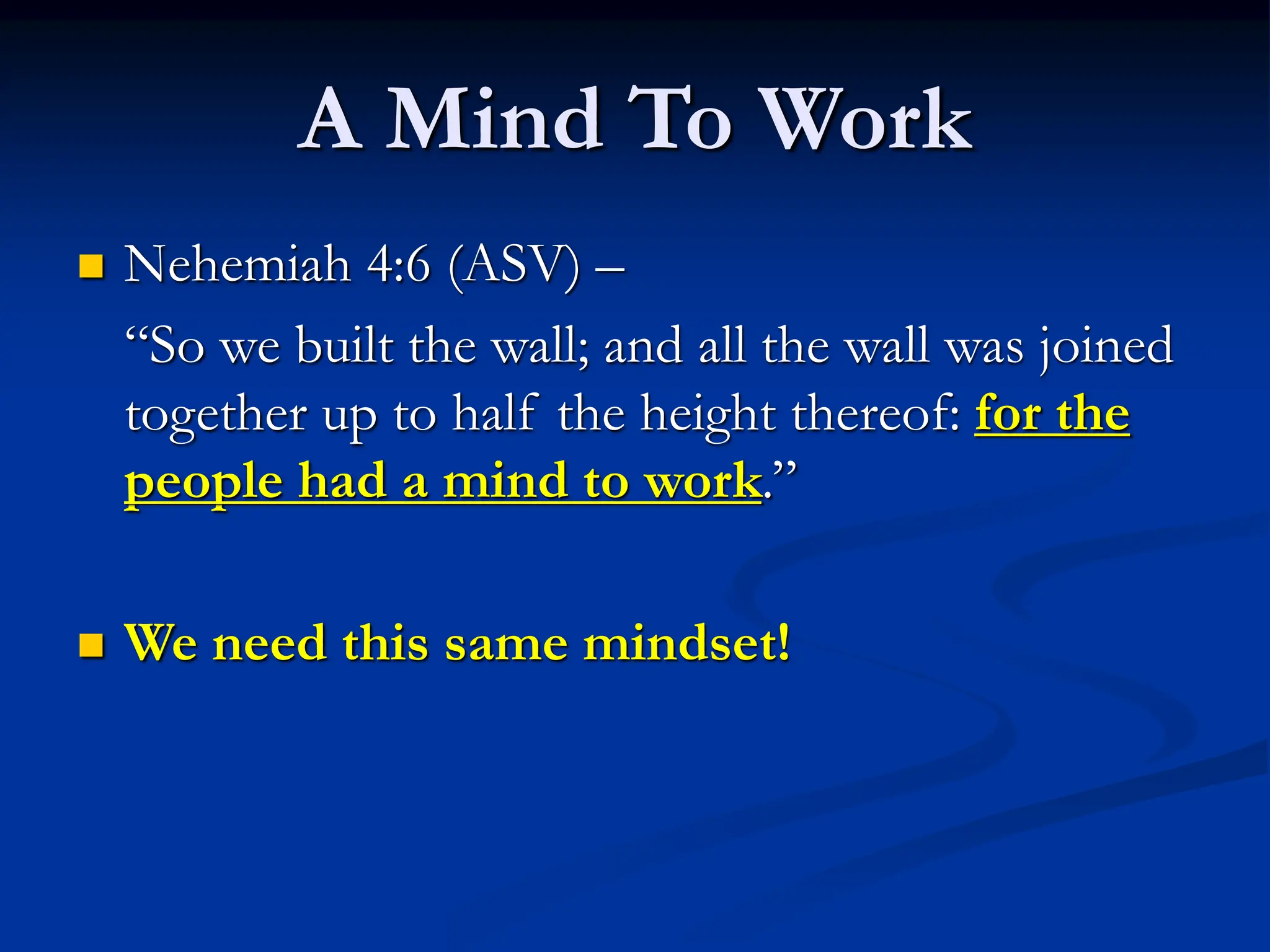 A Mind To Work.ppt