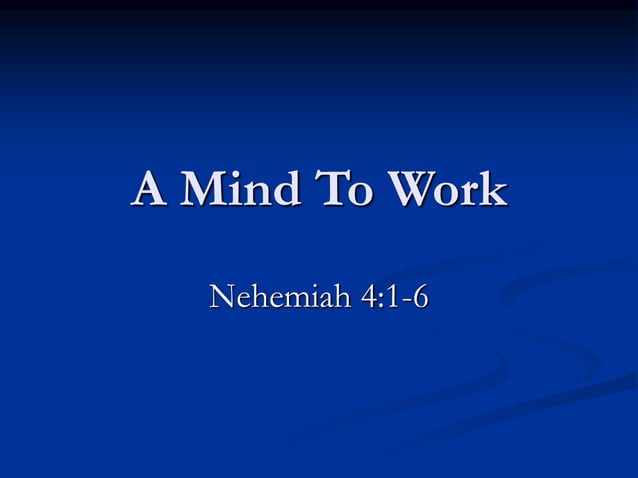 A Mind To Work.ppt