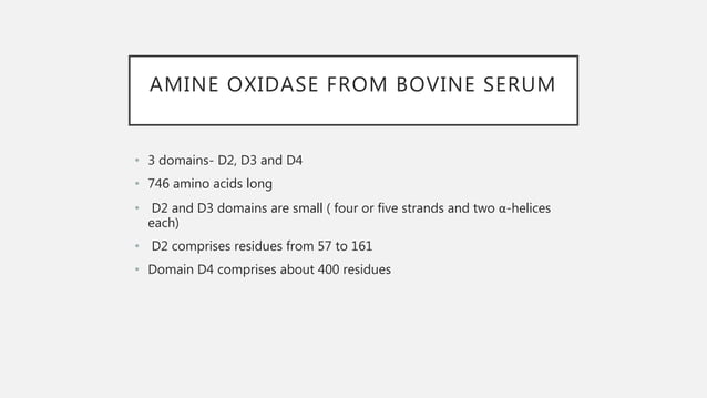 Amine oxidase and its catalytic activity | PPT