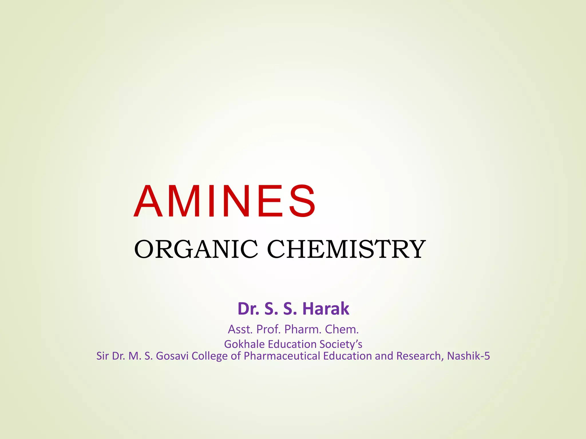 Amines | PPTX