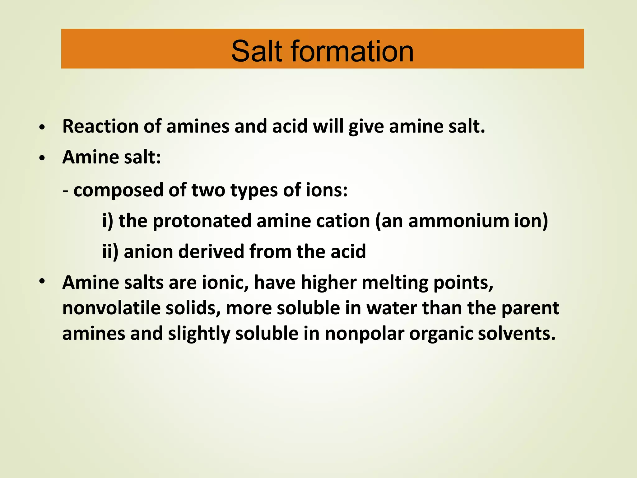 Amines | PPTX | Chemistry | Science
