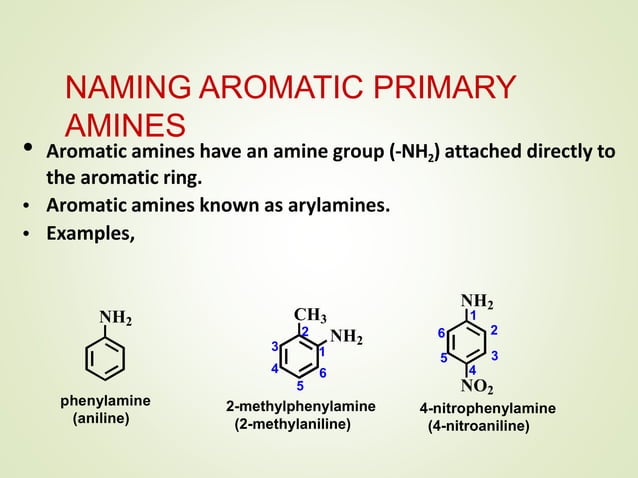Amines | PPTX | Chemistry | Science