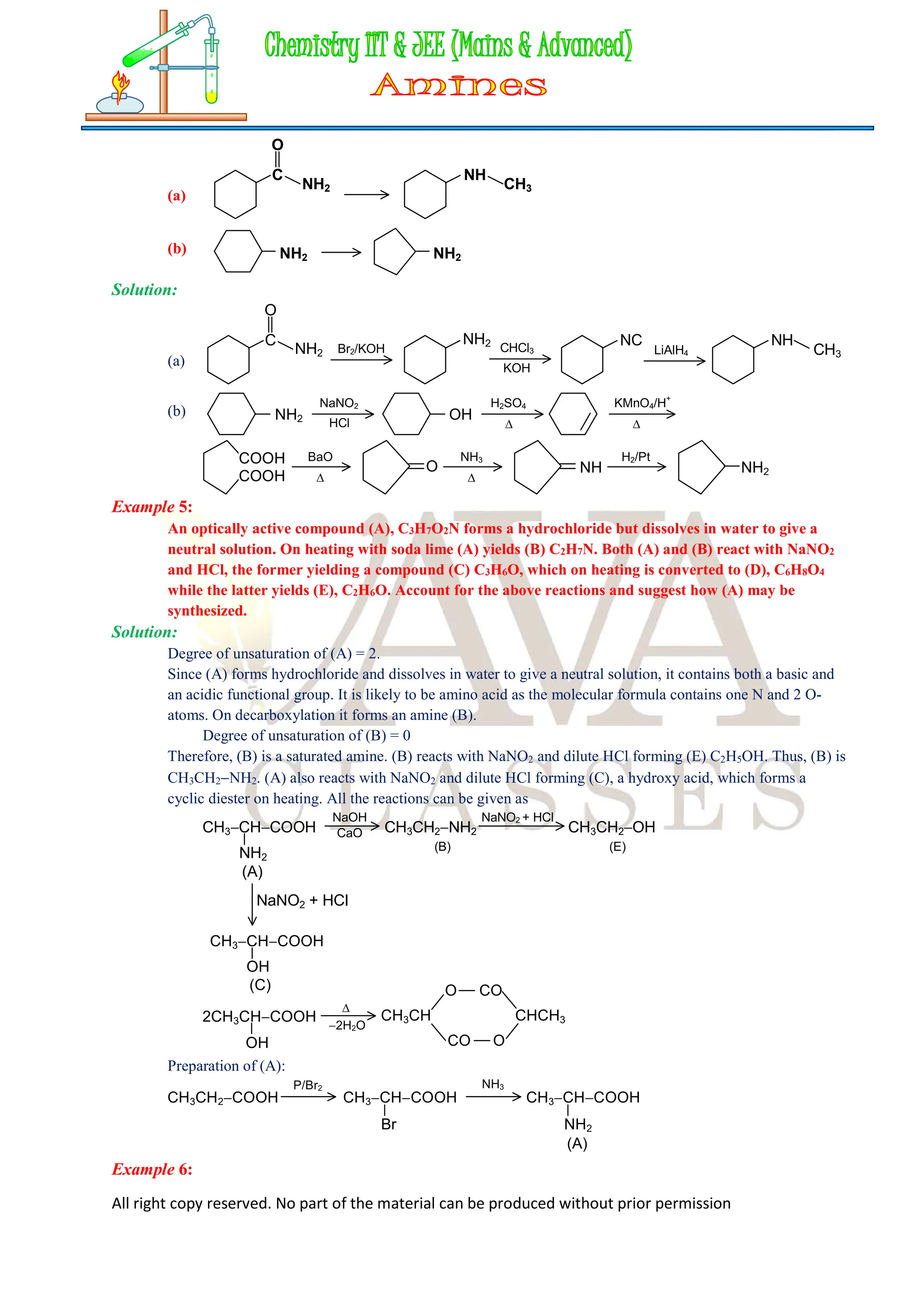 class 12 chemistry amines formula and structure pdf | PDF