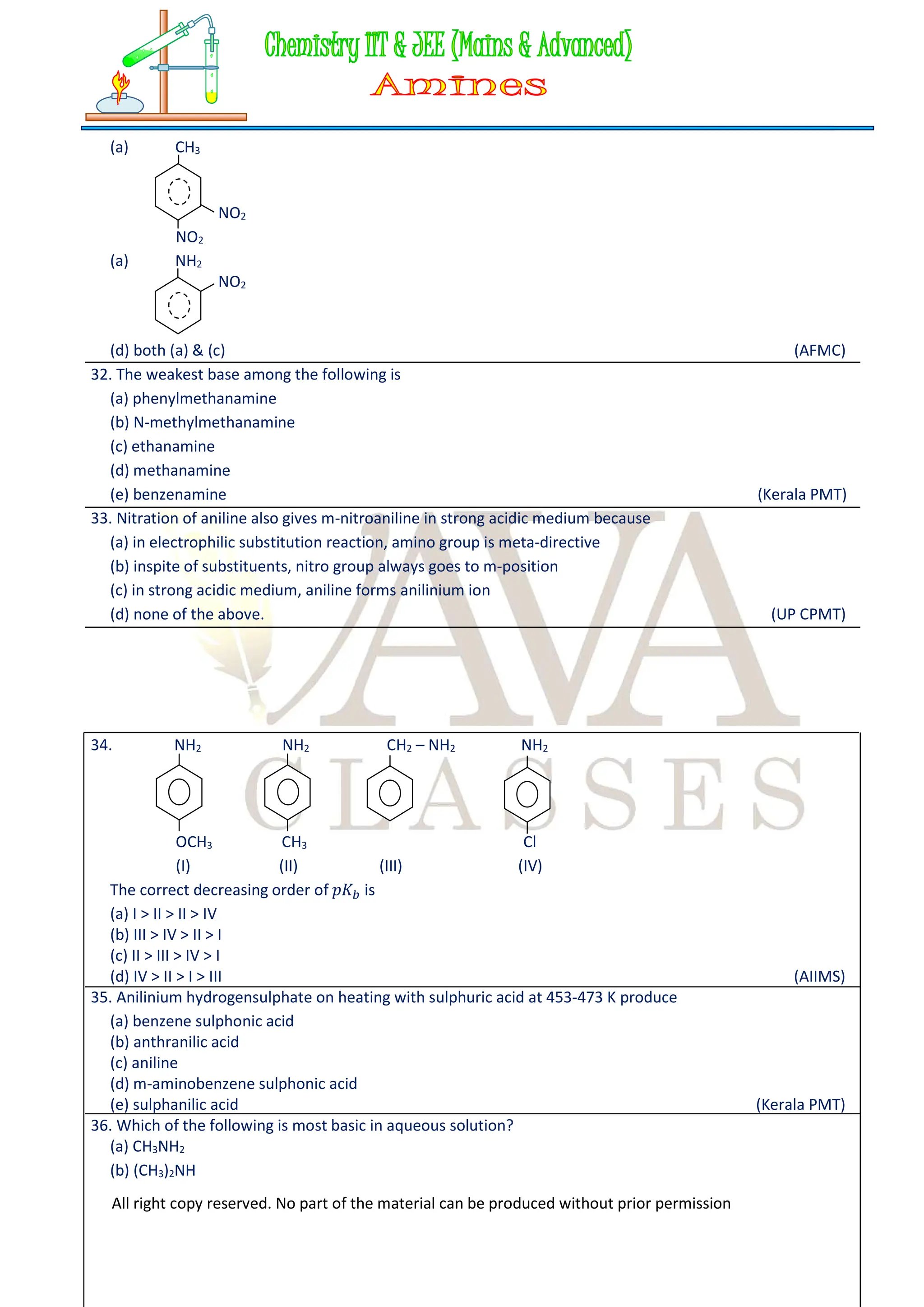 class 12 chemistry amines formula and structure pdf | PDF